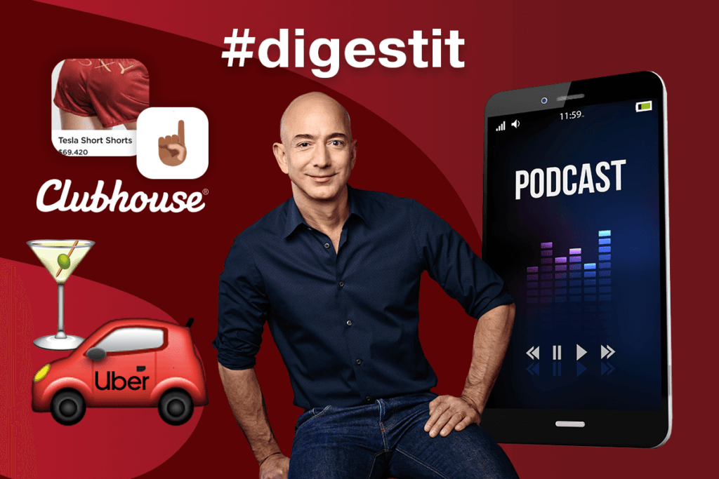 Ілон Маск у клубі, прощання Безоса, коктейлі від Uber: digest it | Adsider